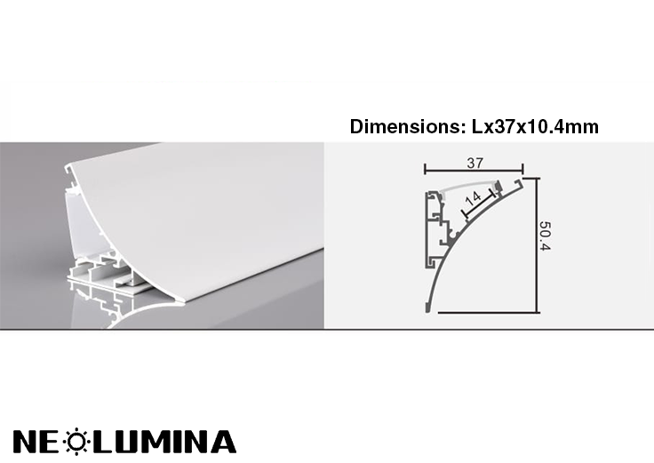 NeoCove - Cove-less Cove Lighting Profile Diffusers - NeoLumina