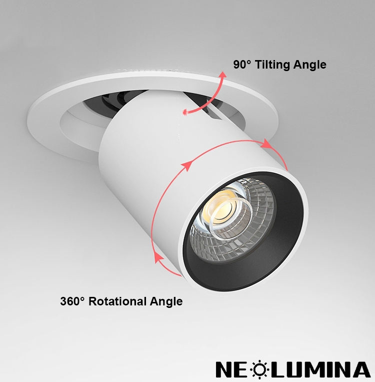 LuminaFlex – Smart Recessed Adjustable Spotlight – NeoLumina